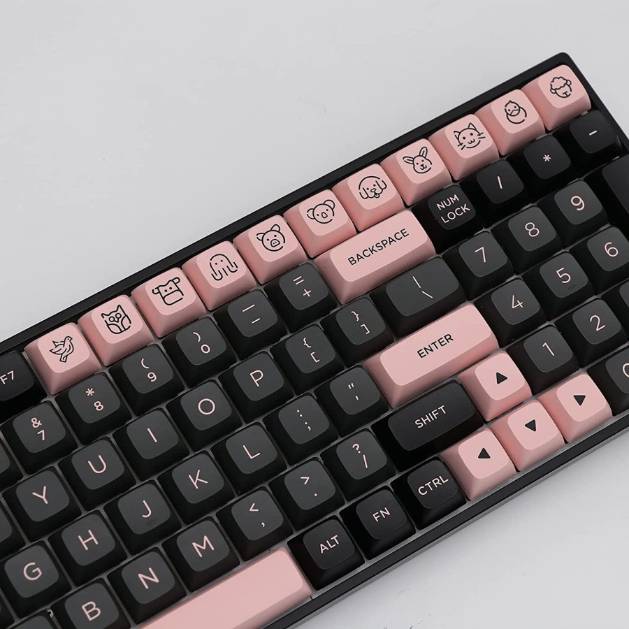 Akko Keycaps Black and Pink