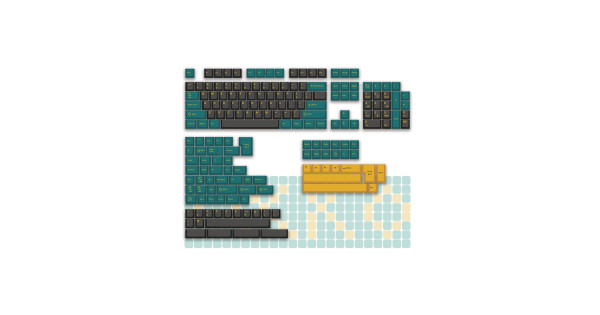 Akko Mars Green ABS Double Shot Keycaps 184 Set Cherry Profile